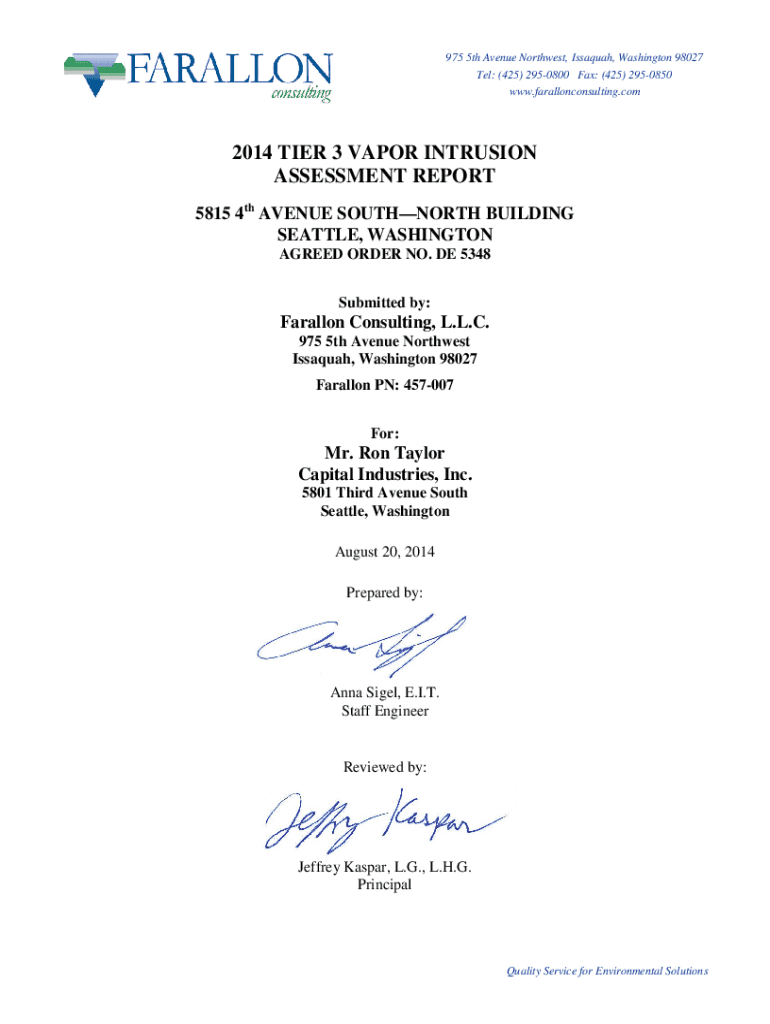 Fillable Online Addendum to Phase I Environmental Site Assessment ...