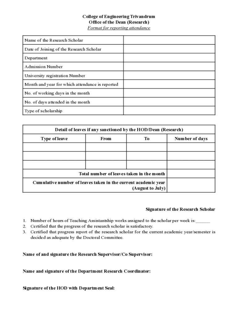 Fillable Online form-to-be-submitted-by-research-scholars-for- ... Fax Email Print - pdfFiller