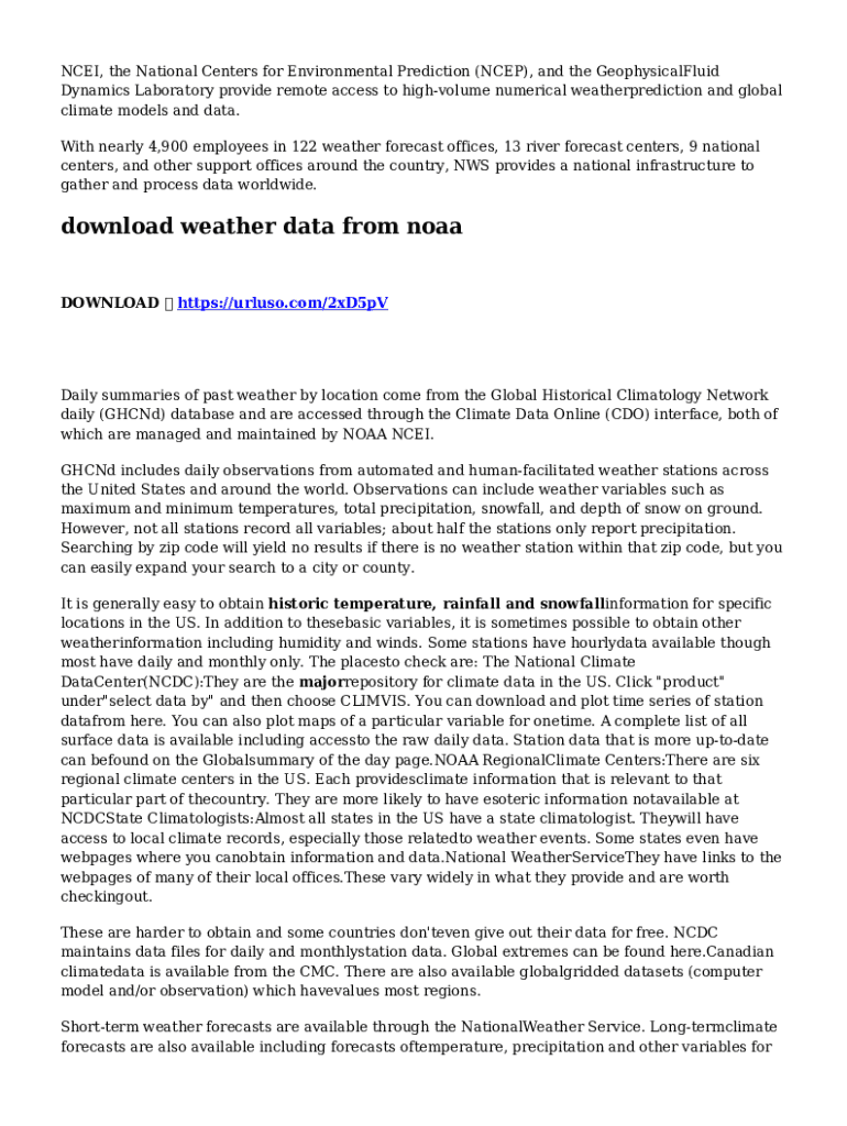 Fillable Online NOAA upgrades the U.S. global weather forecast model ...