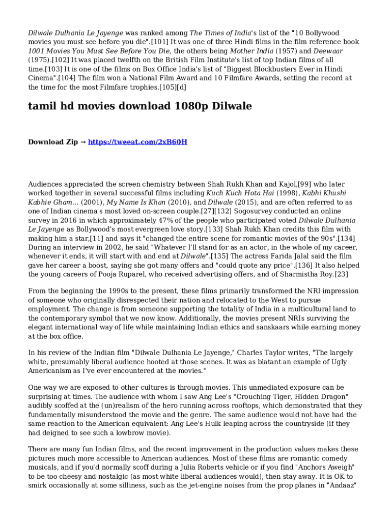 Fillable Online Do all Bollywood movies have disclaimers? Fax Email ...