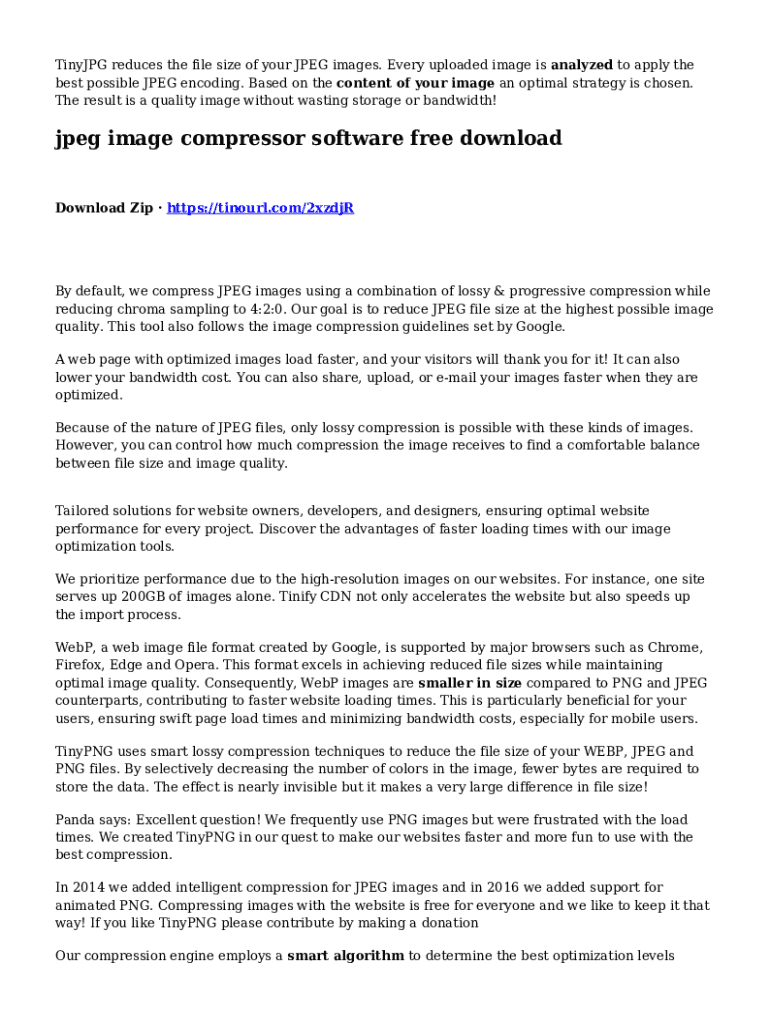 Fillable Online Best Free Image Compression Tools For The Web Fax Email Print - pdfFiller