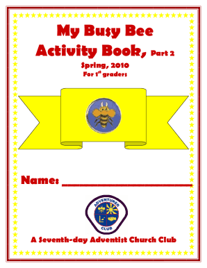 Fillable Online My Busy Bee Activity Book, Part 2 Fax Email Print ...