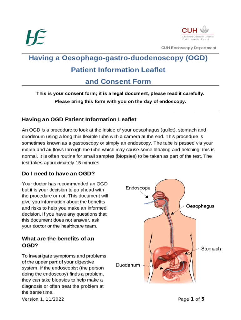 Consent Patient Agreement to Endoscopic ... Doc Template | pdfFiller