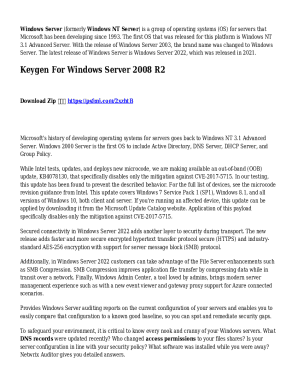 Fillable Online The History of Server Operating Systems Fax Email Print ...