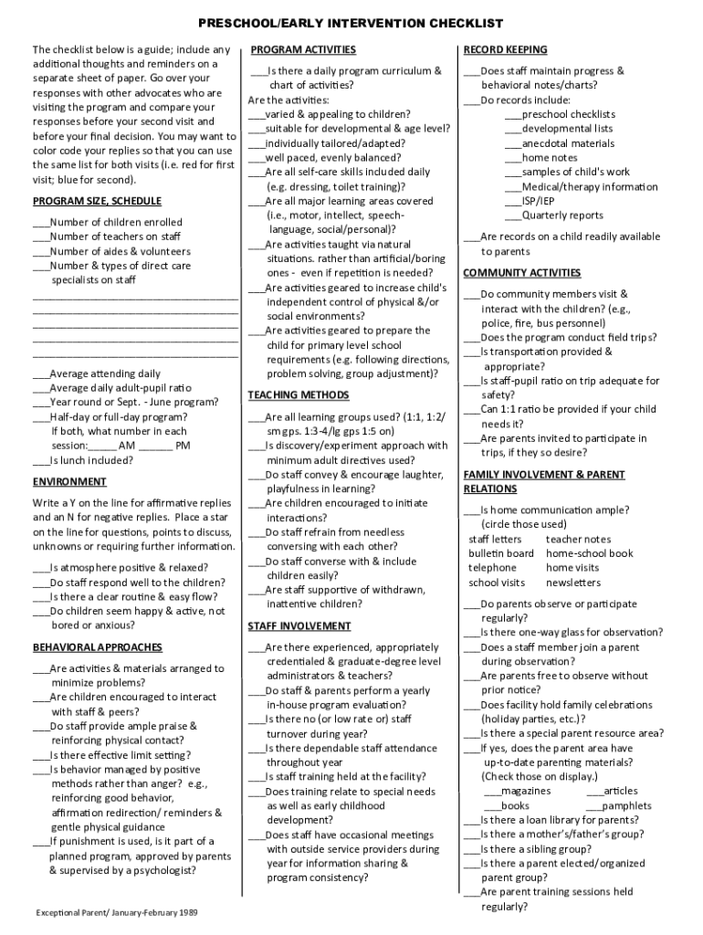 Fillable Online Practice Improvement Tools: Performance Checklists Fax ...