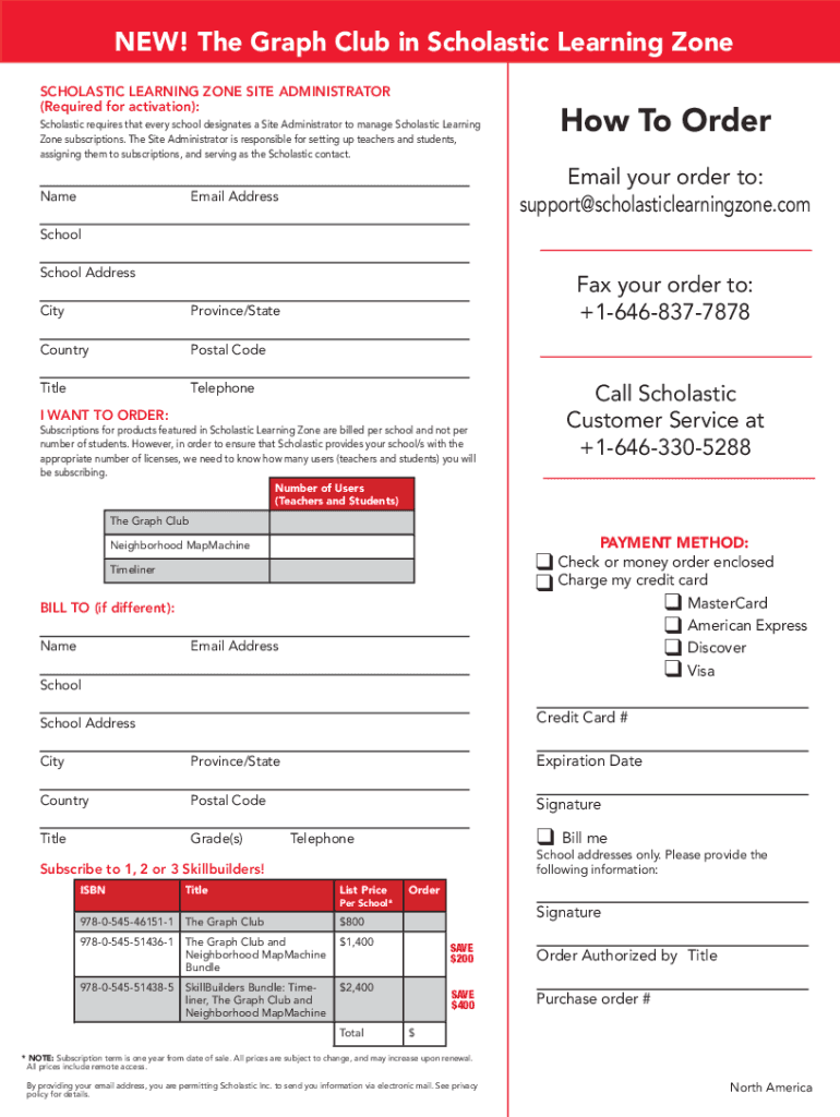 Fillable Online Scholastic Learning Zone User's Guide Fax Email Print - pdfFiller