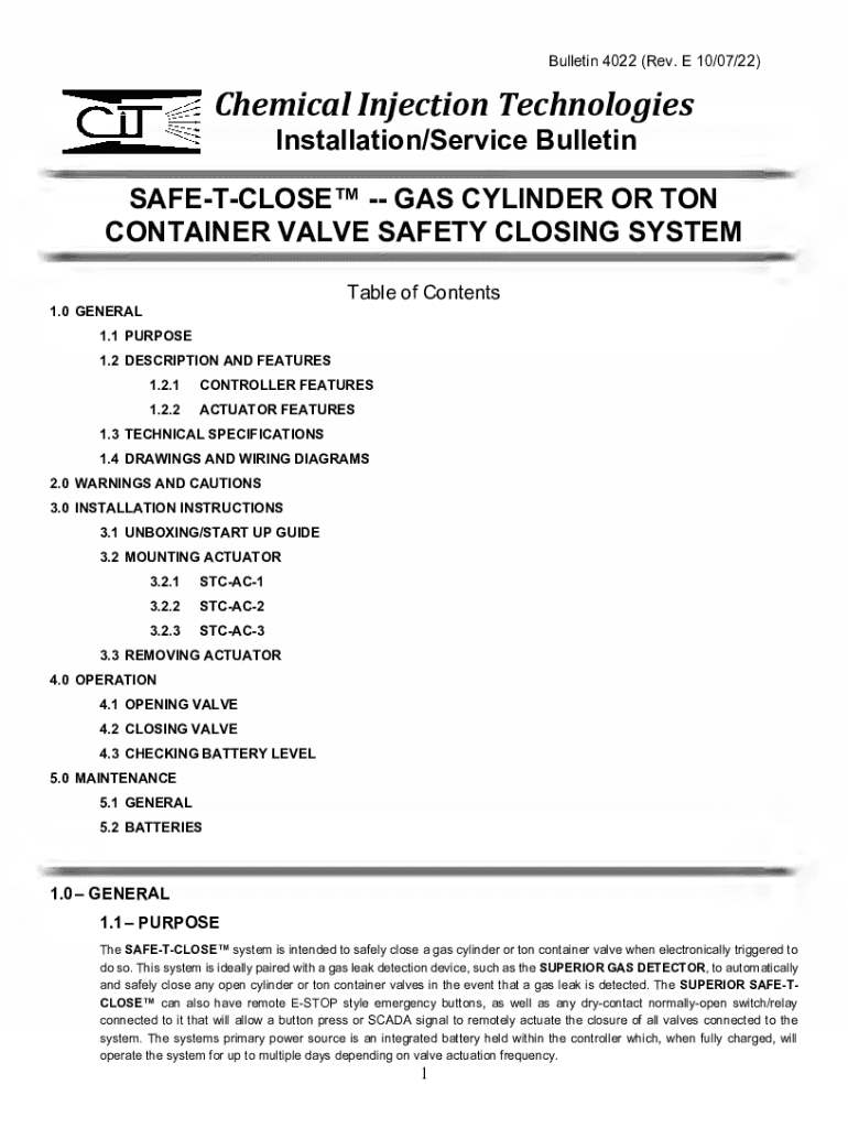 Fillable Online Installation/Service Bulletin CHLOR-CLEAR -- LIQUID ... Fax Email Print - pdfFiller