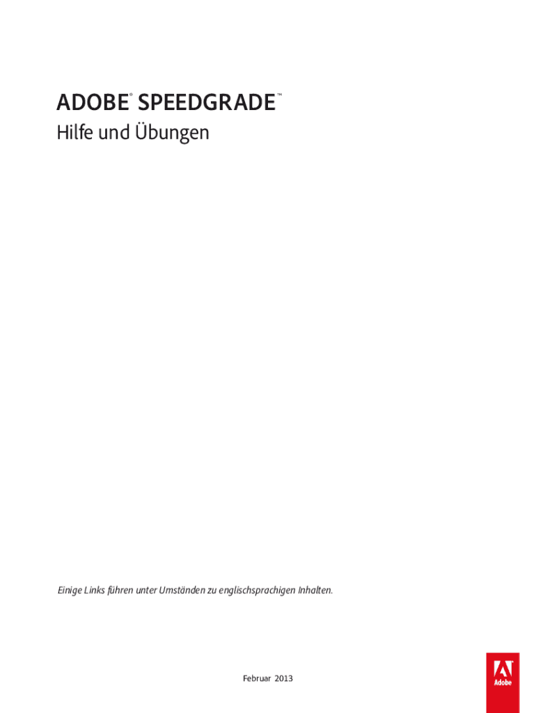 Ausfüllbar Online Getting Started with Adobe SpeedGrade: Introduction - YouTube Fax Email ...