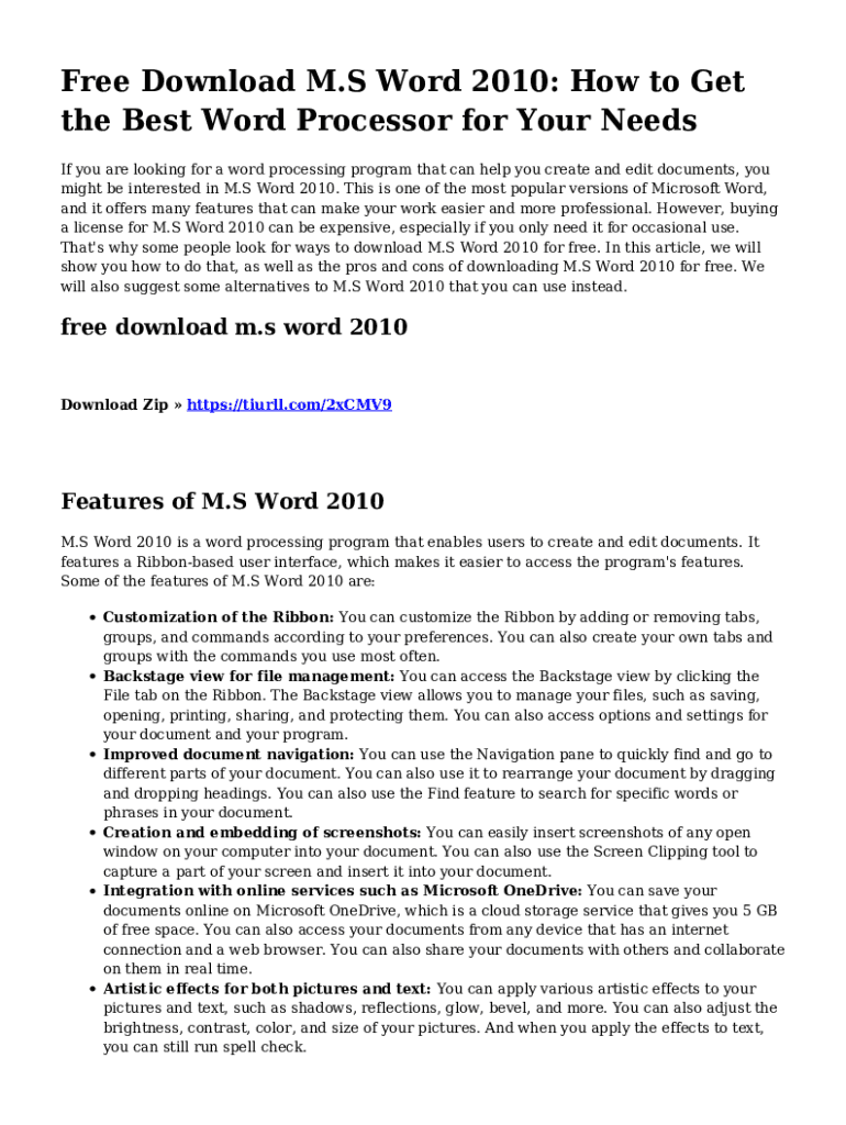 Fillable Online Microsoft Works Word Processor on Windows 10? Fax Email ...