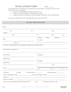 Fillable Online CH 8- INITIAL INTAKE Flashcards Fax Email Print - pdfFiller