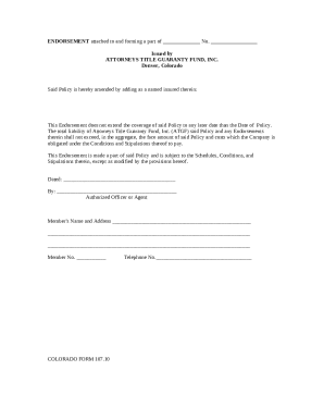 Endorsements: 2017 Instructions Doc Template | pdfFiller