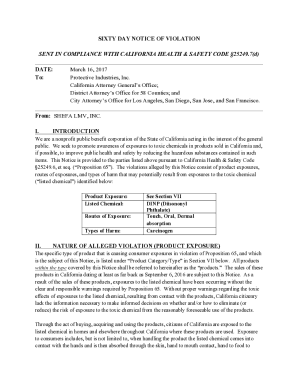 Fillable Online oag ca Declaration of Daniel N Greenbaum N Support of ...