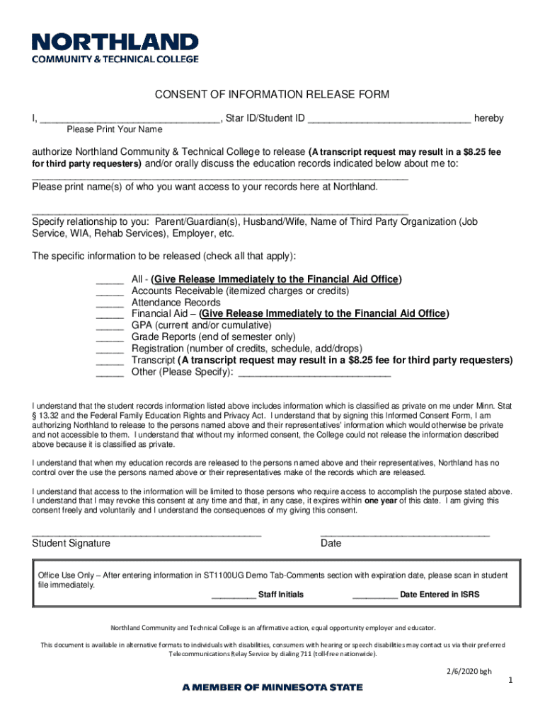 Fillable Online Permission to Release Information & TRANSCRIPT ... Fax ...