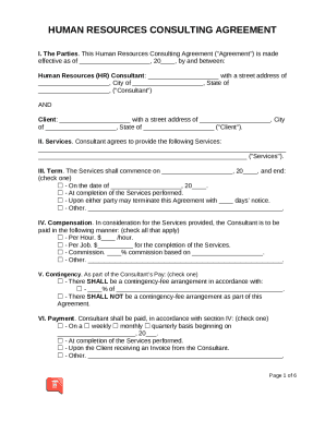Free Consulting Agreement Template & FAQs Doc Template | pdfFiller
