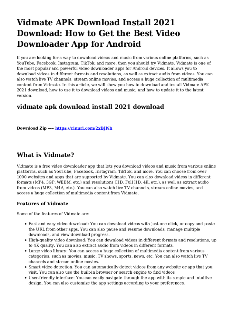 Fillable Online Download Videos From Popular Video Platforms Using ...