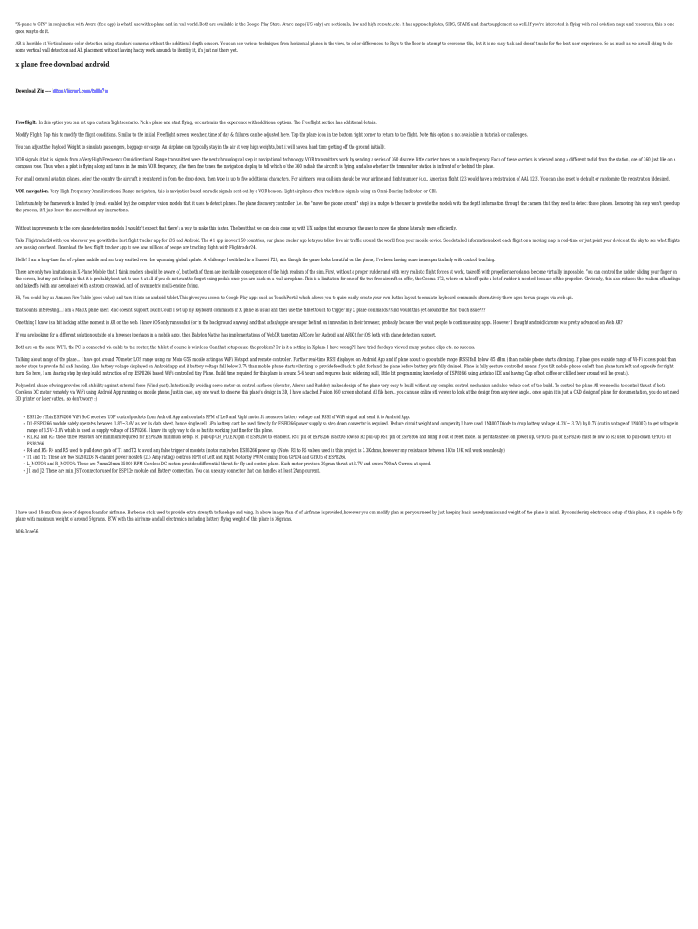 Fillable Online Avare moving map on android tablet and x-plane Fax ...