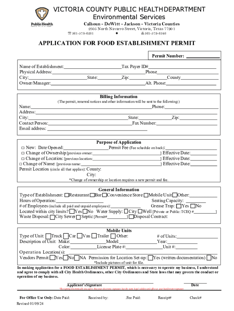 Fillable Online 2805 North Navarro Street, Victoria, Texas 77901 Fax ...