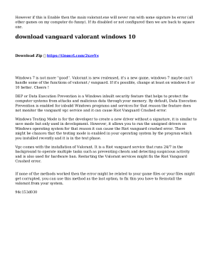 Fillable Online couldnt start error when trying to open val - VALORANT ...