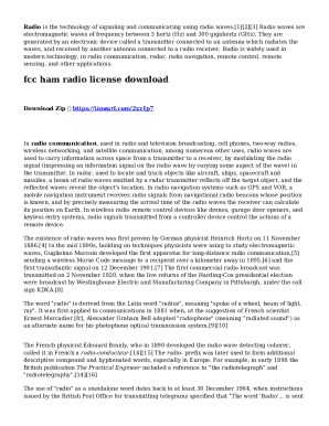 Fillable Online Fcc Ham Radio License Download Fax Email Print - pdfFiller