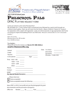 Fillable Online DLM preschool Tour request formpagemake.indd Fax Email ...