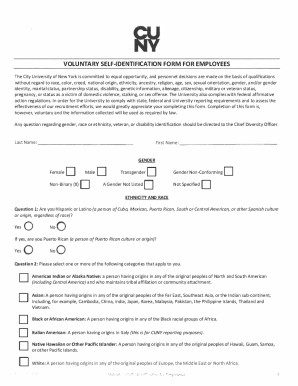 Fillable Online EEO Self-Identification Form Fax Email Print - pdfFiller