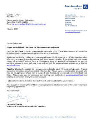 Fillable Online mintlawacademy aberdeenshire sch Our Ref LF/CR Your Ref ...