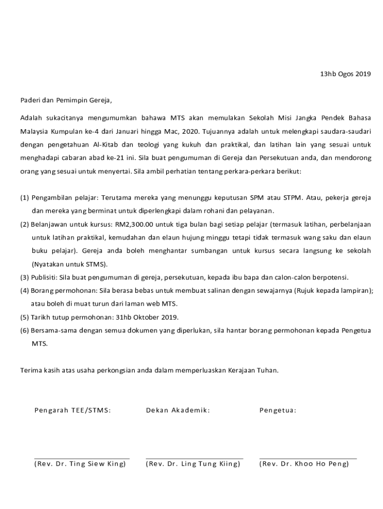 Fillable Online Paderi dan Pemimpin Gereja, Fax Email Print - pdfFiller