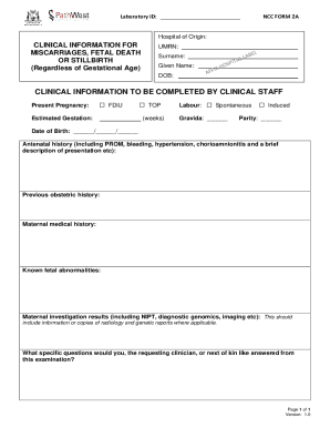 Fillable Online Fetal Death Certificates As a Source of Surveillance ...