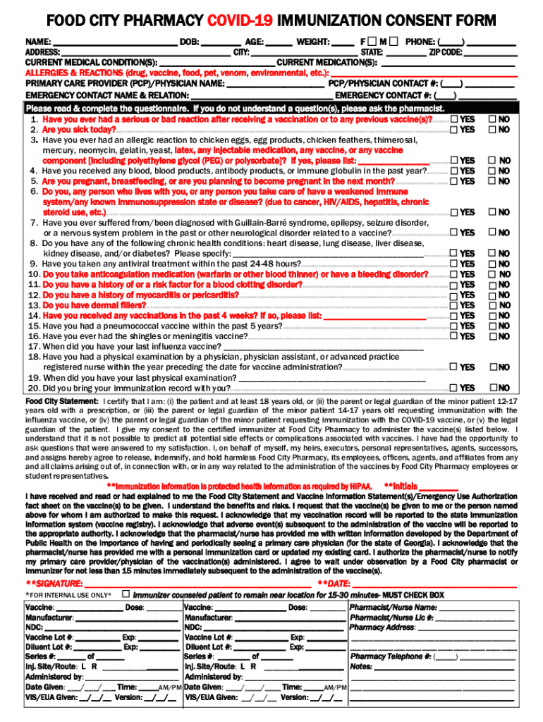 Fillable Online Immunization-consent-form-altn English.pdf Fax Email ...