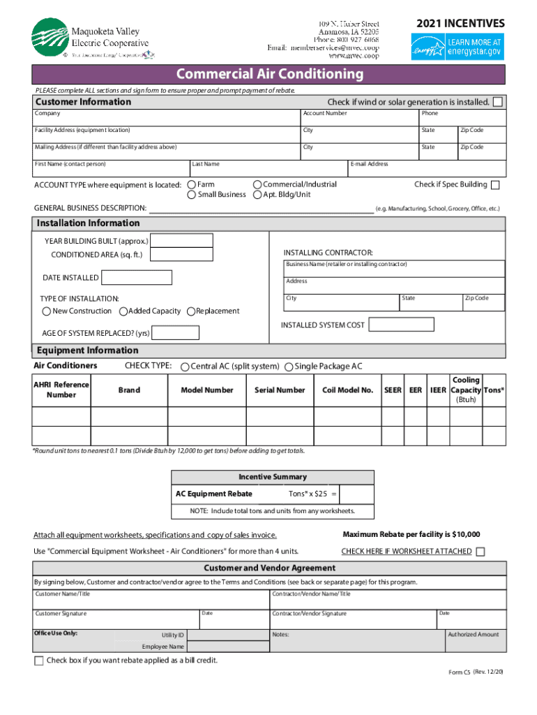 Fillable Online Air conditioner (AC) rebates Fax Email Print - pdfFiller