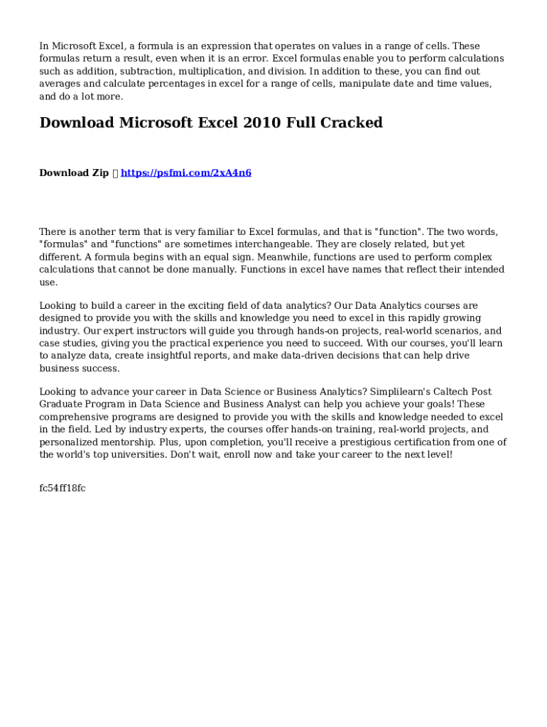 Fillable Online Top 30 Excel Formulas and Functions You Should Know Fax ...
