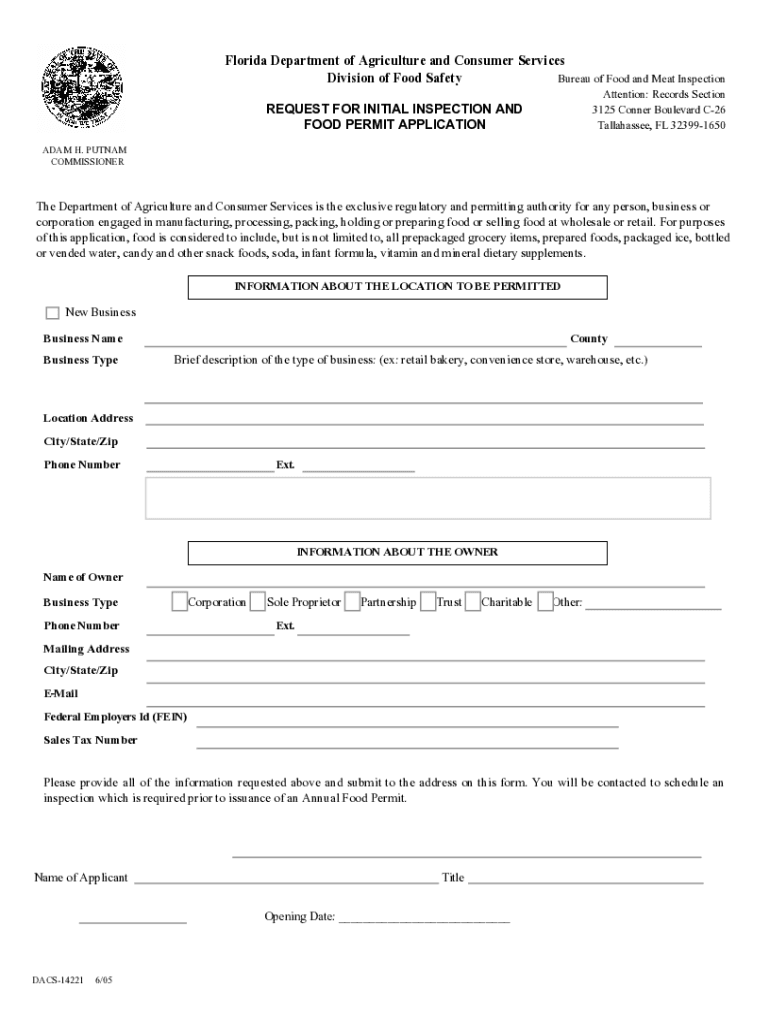 Fillable Online Form Dacs 14221. Cooking Fax Email Print - pdfFiller