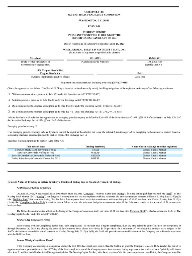 Fillable Online Notification of Listing Deficiency Fax Email Print ...