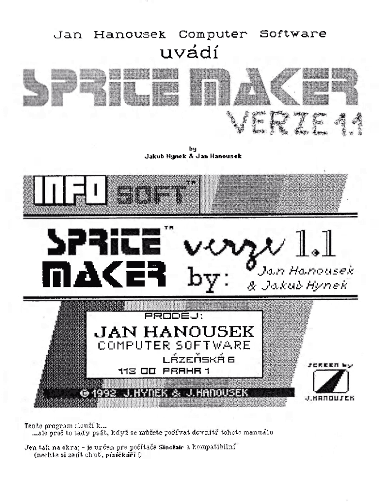 Fillable Online Control de Sprites at Spectrum Computing - Sinclair ZX ...