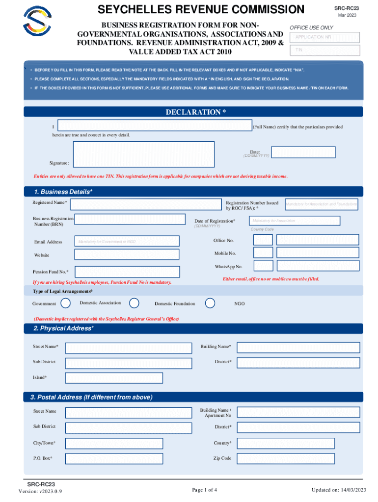 Fillable Online src gov Bill 24 2023 - Revenue Law (Amendment) Bill 2023 Fax Email Print - pdfFiller