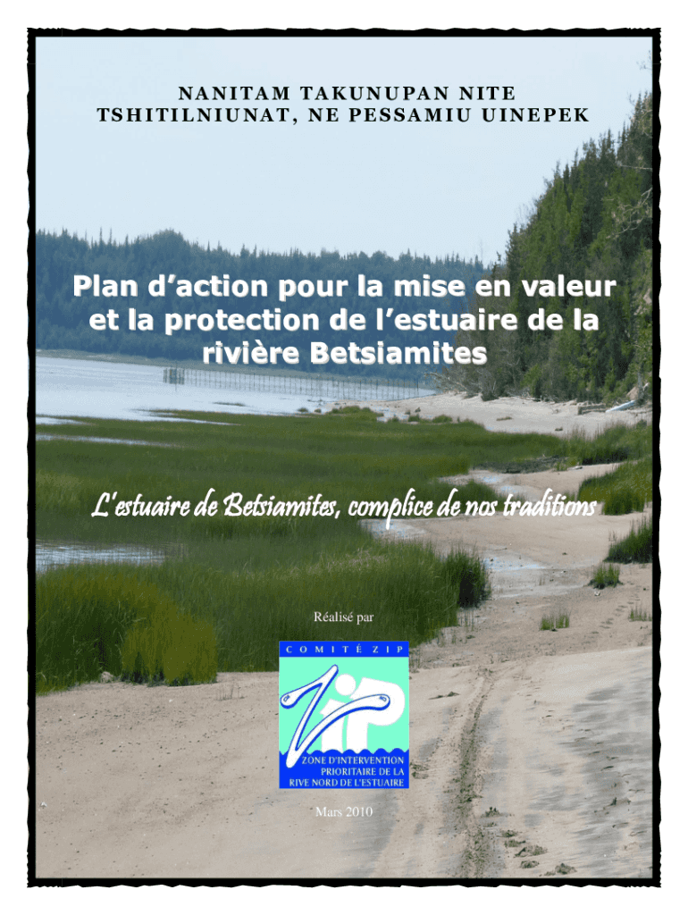 Remplissable En Ligne L'estuaire de Betsiamites, complice de nos ...