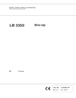 Remplissable En Ligne Lavazza L3350 Brio Up : manuel technique Fax ...