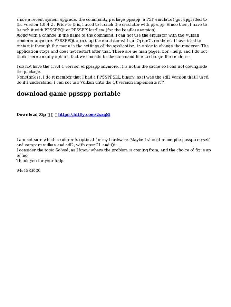 Fillable Online Ppsspp Error Loading File Identifyfile File Doesnt 8459