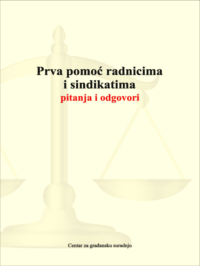 Fillable Online Prva pomo radnicima i sindikatima Fax Email Print - pdfFiller