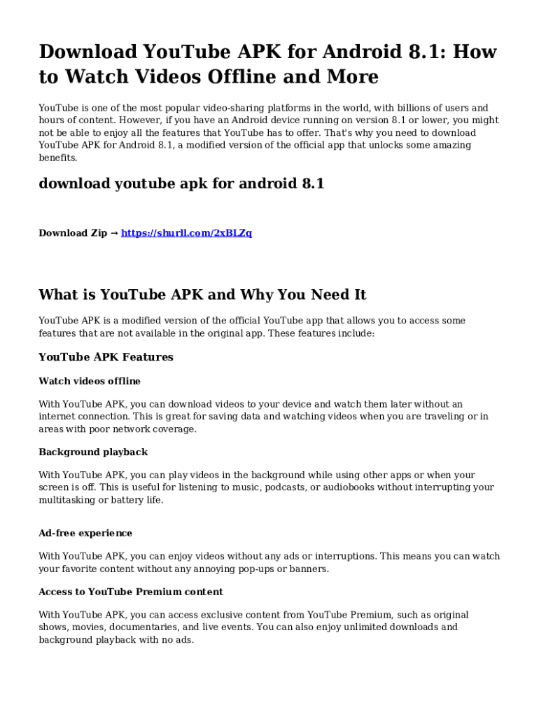 Fillable Online How can I make an app that downloads YouTube videos ...