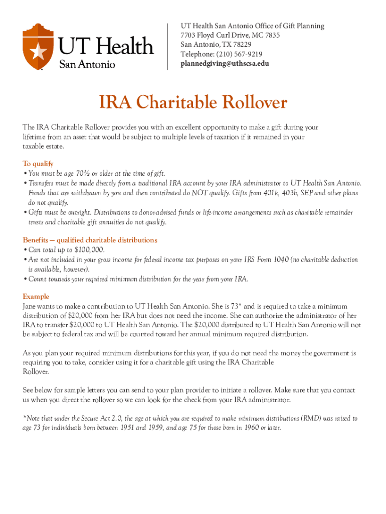 Fillable Online giftplanning uthscsa Estate & Gift PlanningThe ...