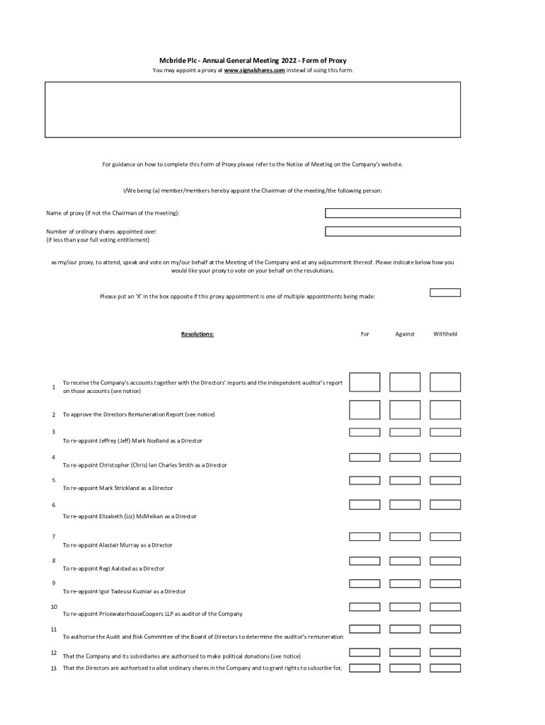 Fillable Online Proxy Statement FY22FINAL Fax Email Print - pdfFiller