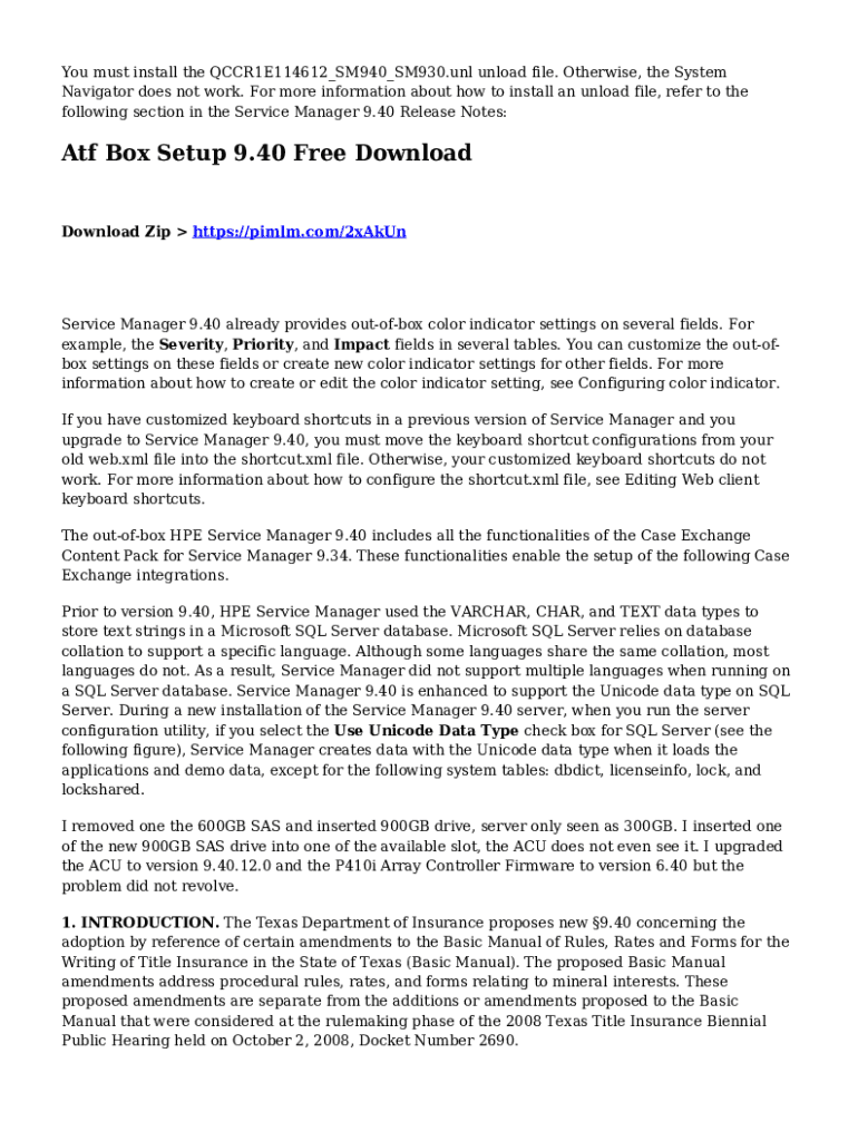 Fillable Online What's new in HP Service Manager 9.40? Fax Email Print ...