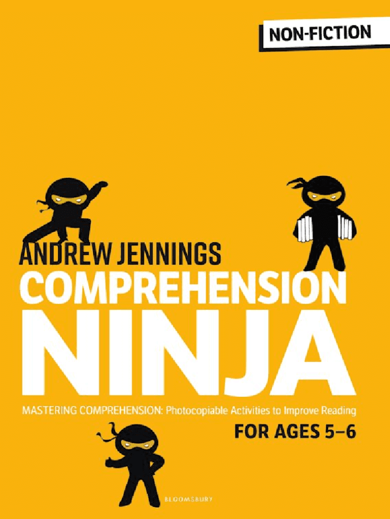 Fillable Online Sample Pages from the Comprehension Ninja series Fax ...