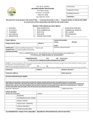 Fillable Online Permits, Forms, Plans, Policies, etc.Public Works ...