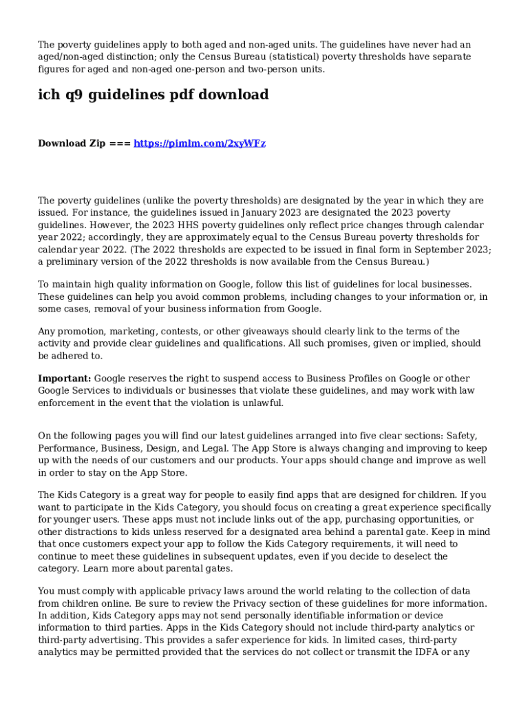 Fillable Online Ich Q9 Guidelines Pdf Download Fax Email Print - pdfFiller