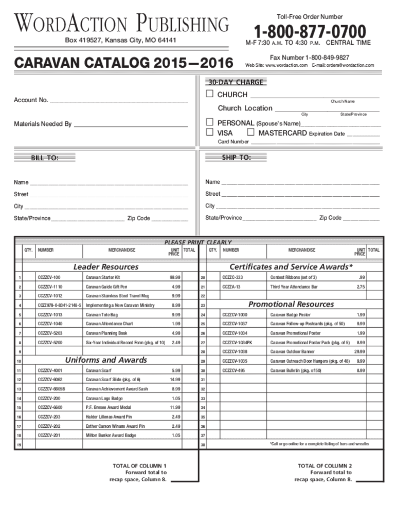Fillable Online WORDACTION PUBLISHING Fax Email Print - pdfFiller