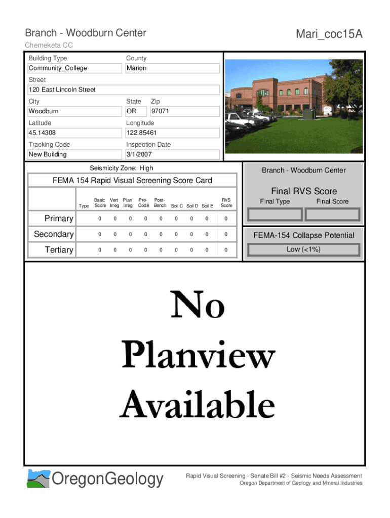 Fillable Online RVS Site Reports : Rapid Visual Screening Fax Email ...