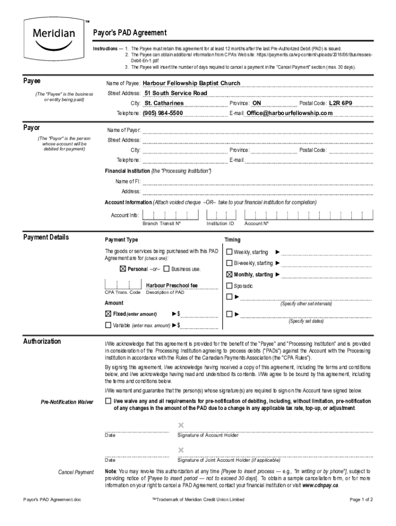 Fillable Online Sample PAD.pdf Fax Email Print - pdfFiller