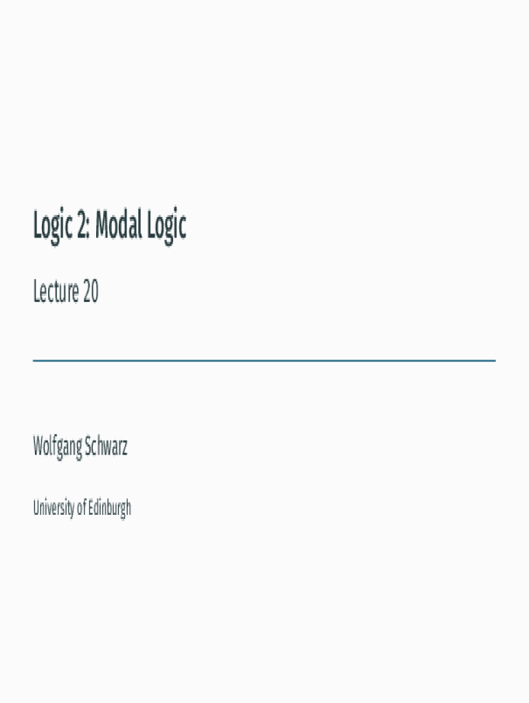 Fillable Online Modal Logic With Non Deterministic Semantics Part Ii